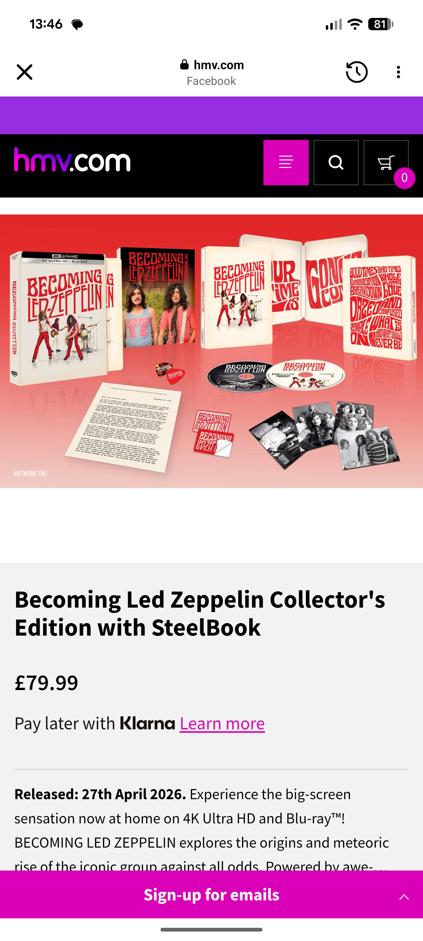 Becoming Led Zeppelin (2025) (4K+2D Blu-ray SteelBook) (Collector's ...