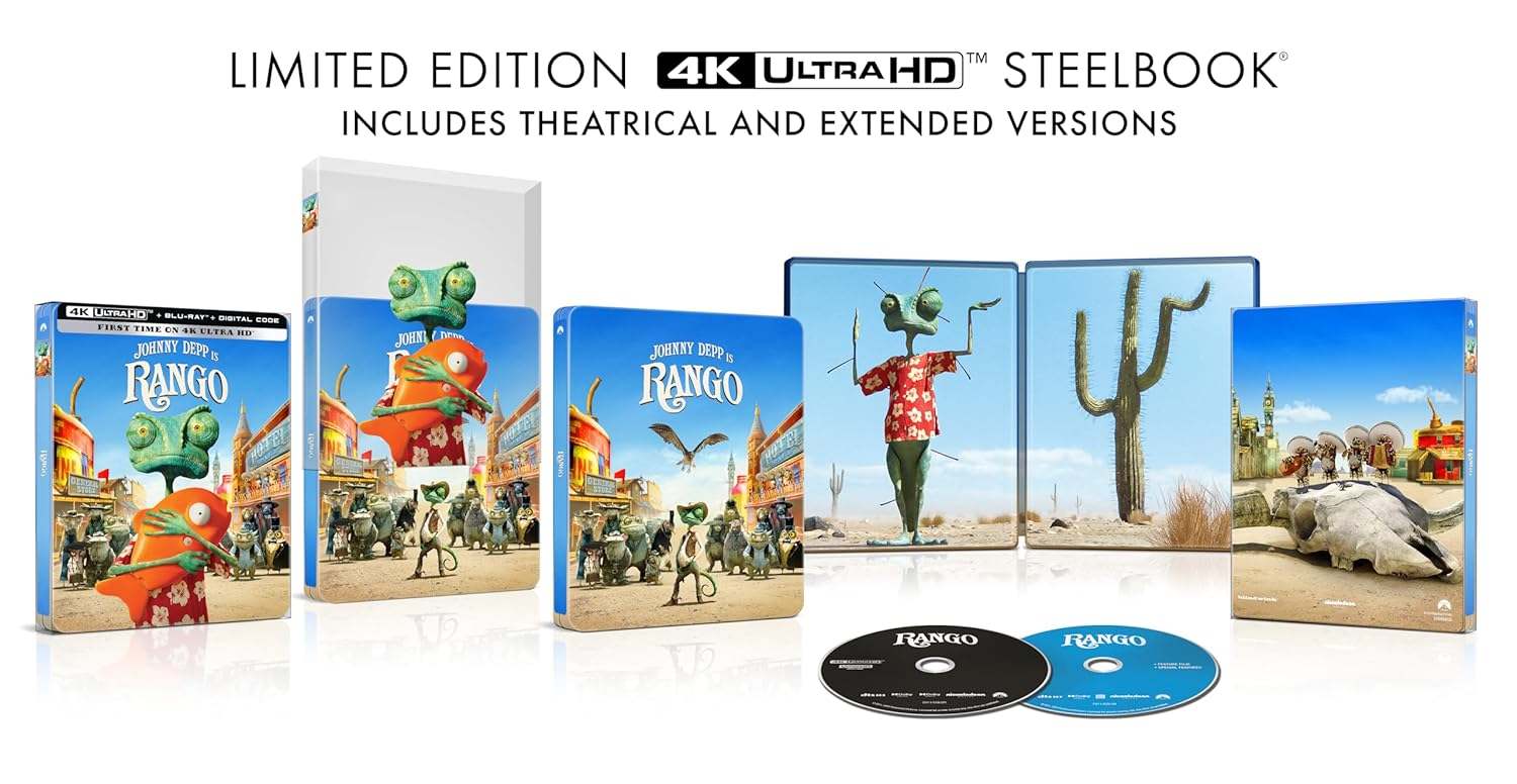 Rango 4k Blu-ray Steelbook | Hi-Def Ninja - Pop Culture - Movie ...