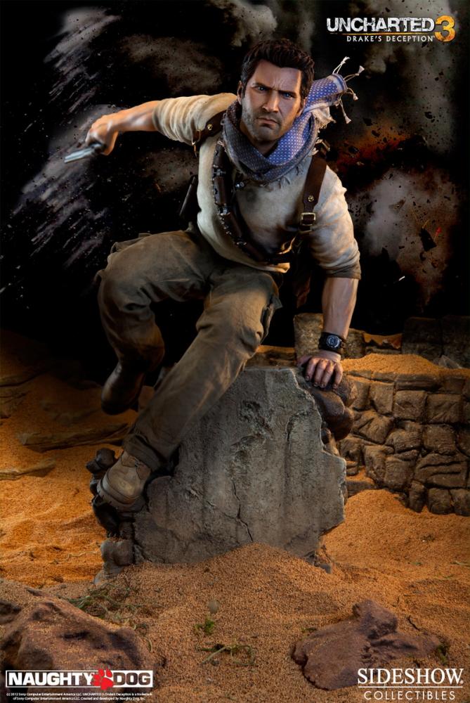 Sideshow Collectibles - Nathan Drake (Uncharted 3: Drake's Deception ...