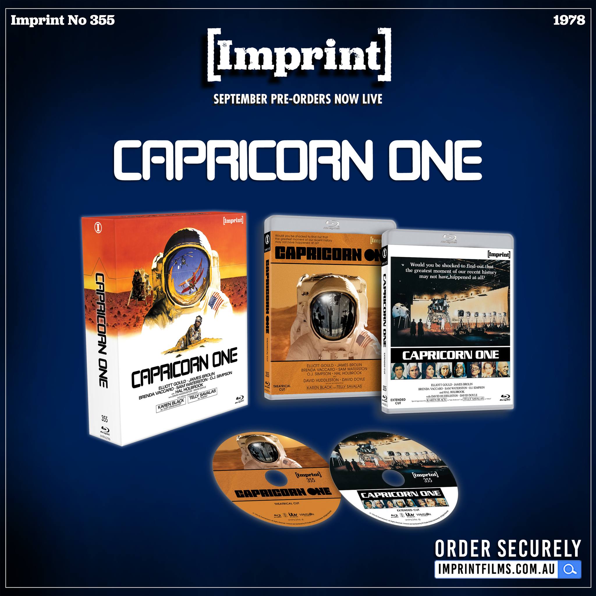 Capricorn One (1978) (Blu-ray Limited Edition) (Imprint Collection #355 ...