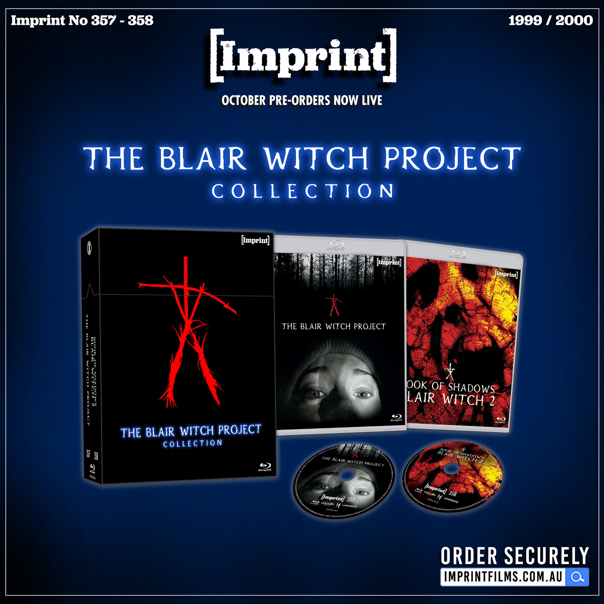 The Blair Witch Project Collection (1999-2000) (Blu-ray Limited Edition ...