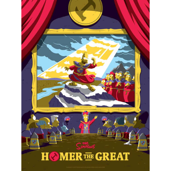 The Simpsons: Homer the Great Variant Silkscreen Print by Florey ...
