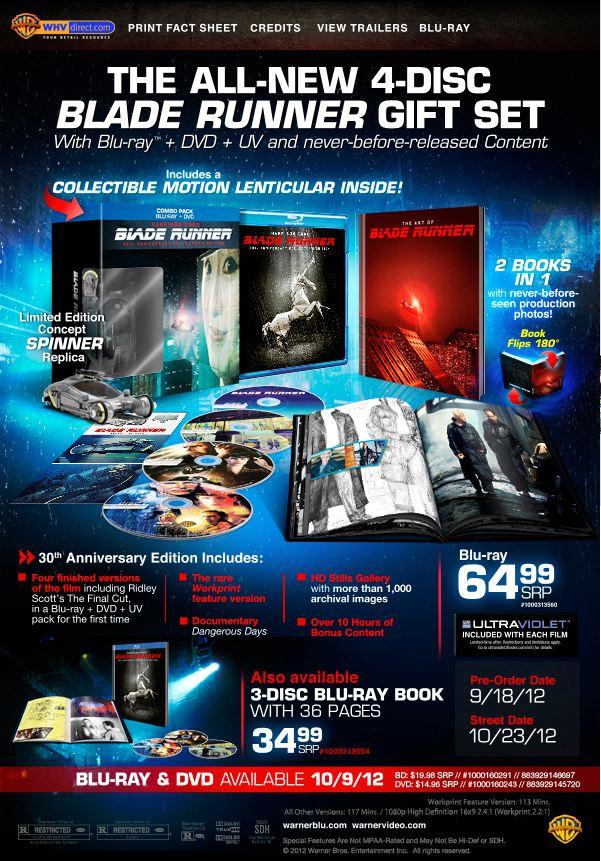 Digibook - Blade Runner 3-Disc Blu-ray Digibook [USA] | Hi-Def Ninja ...