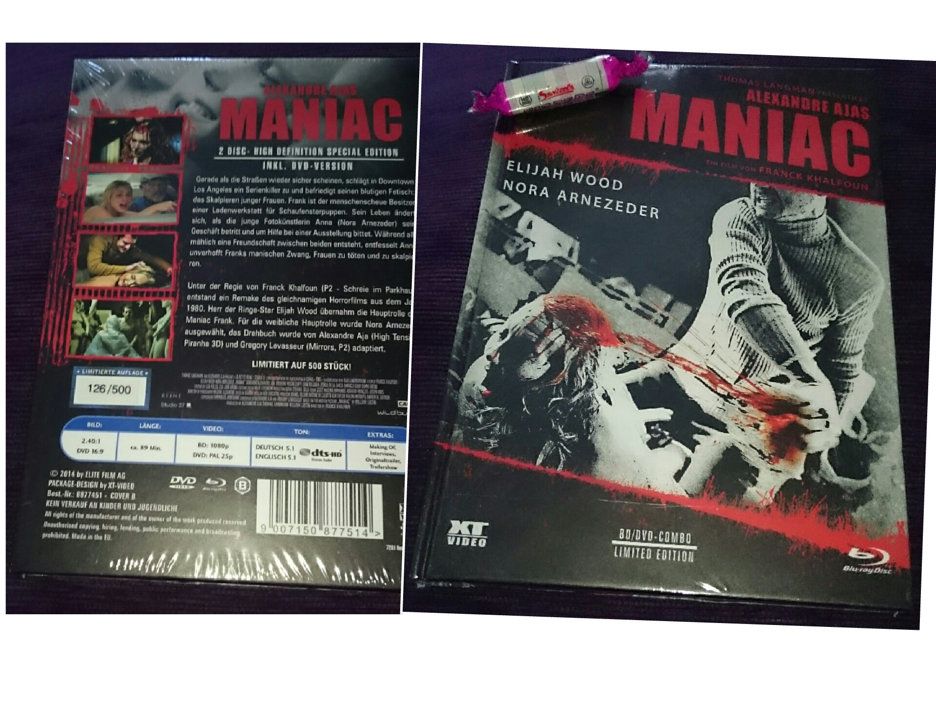 Mediabook - Maniac (2012) Blu-ray Mediabook [Austria] | Hi-Def Ninja ...
