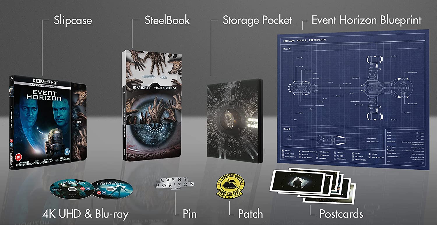 Event Horizon - 25th Anniversary (4K+2D Blu-ray SteelBook) (Collector's ...