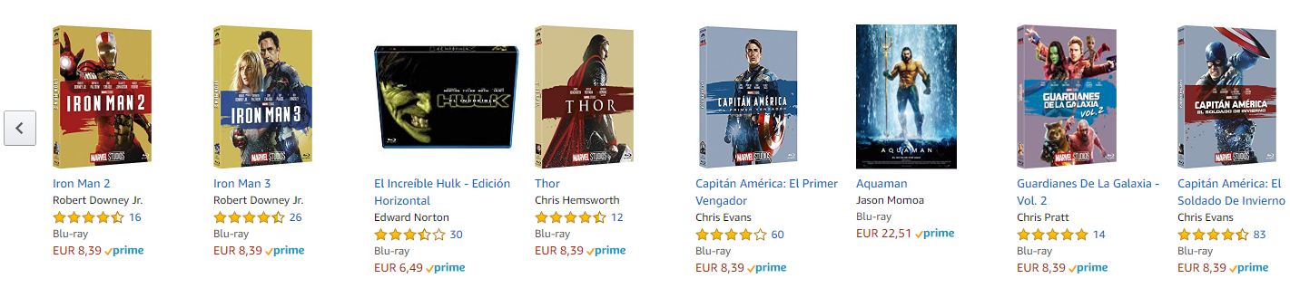 Slipcover - Marvel Cinematic Universe - Phase 1 - 3 Slipcovers [Spain ...