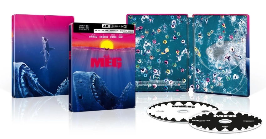 The Meg (4K+2D Blu-ray SteelBook) (Walmart Exclusive) [USA] | Hi-Def ...